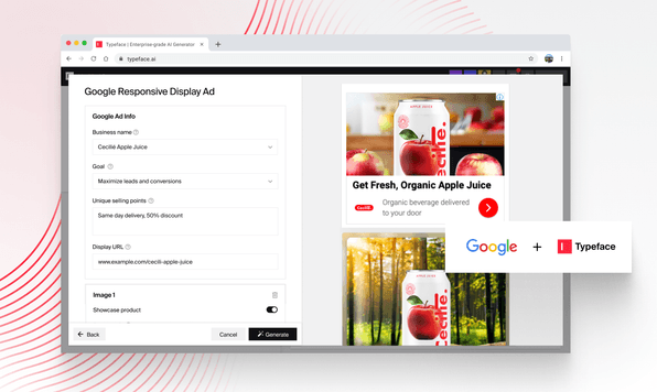 Generative AI Application for Enterprise Content Creation | Typeface ...
