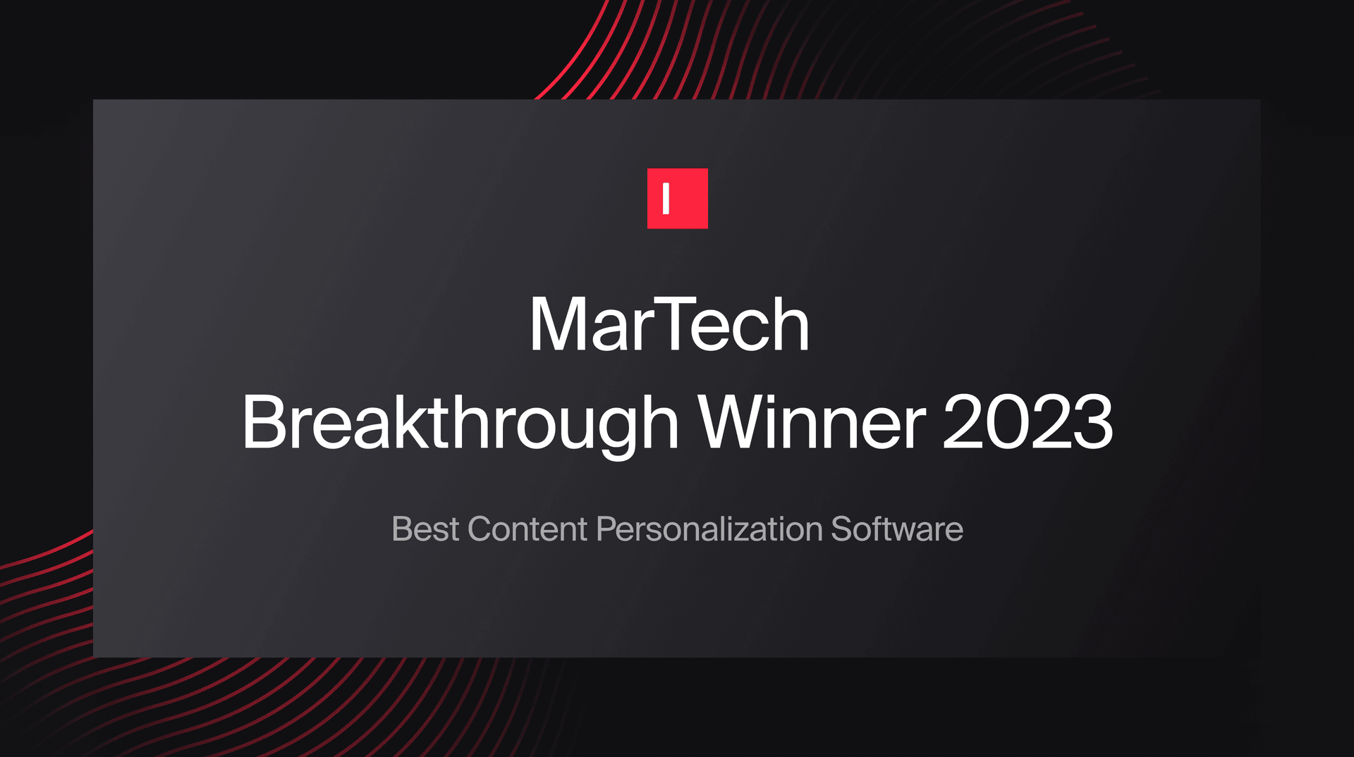 2023 MarTech Breakthrough Award Awarded to Typeface - Best Content Personalization Software
