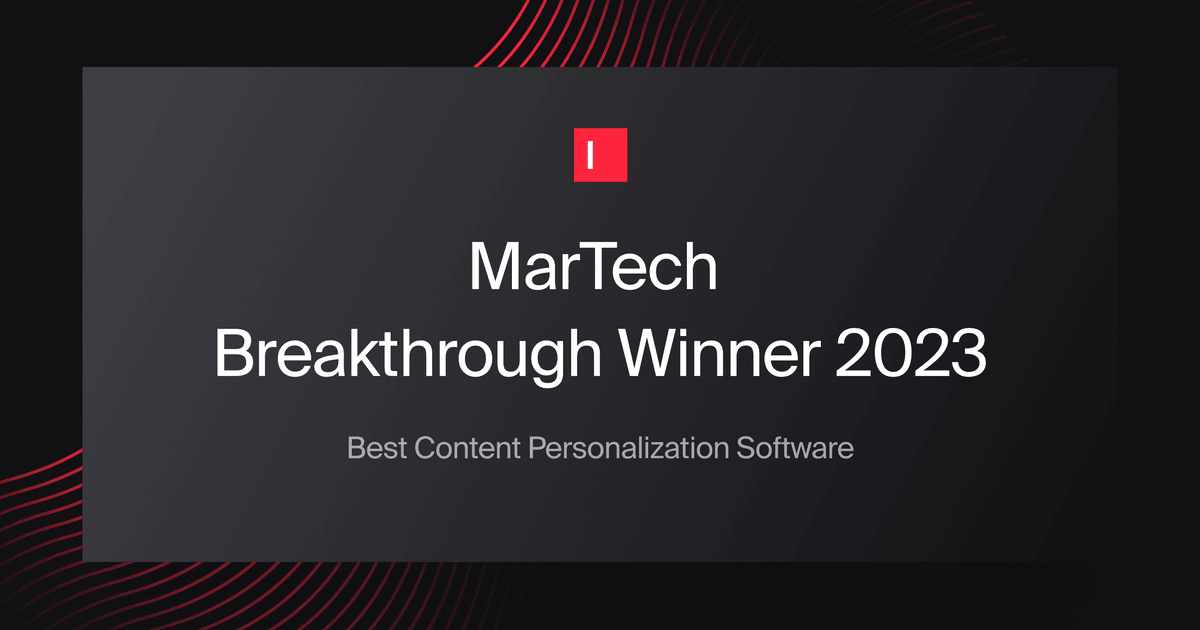 2023 MarTech Breakthrough Award Awarded to Typeface - Best Content Personalization Software